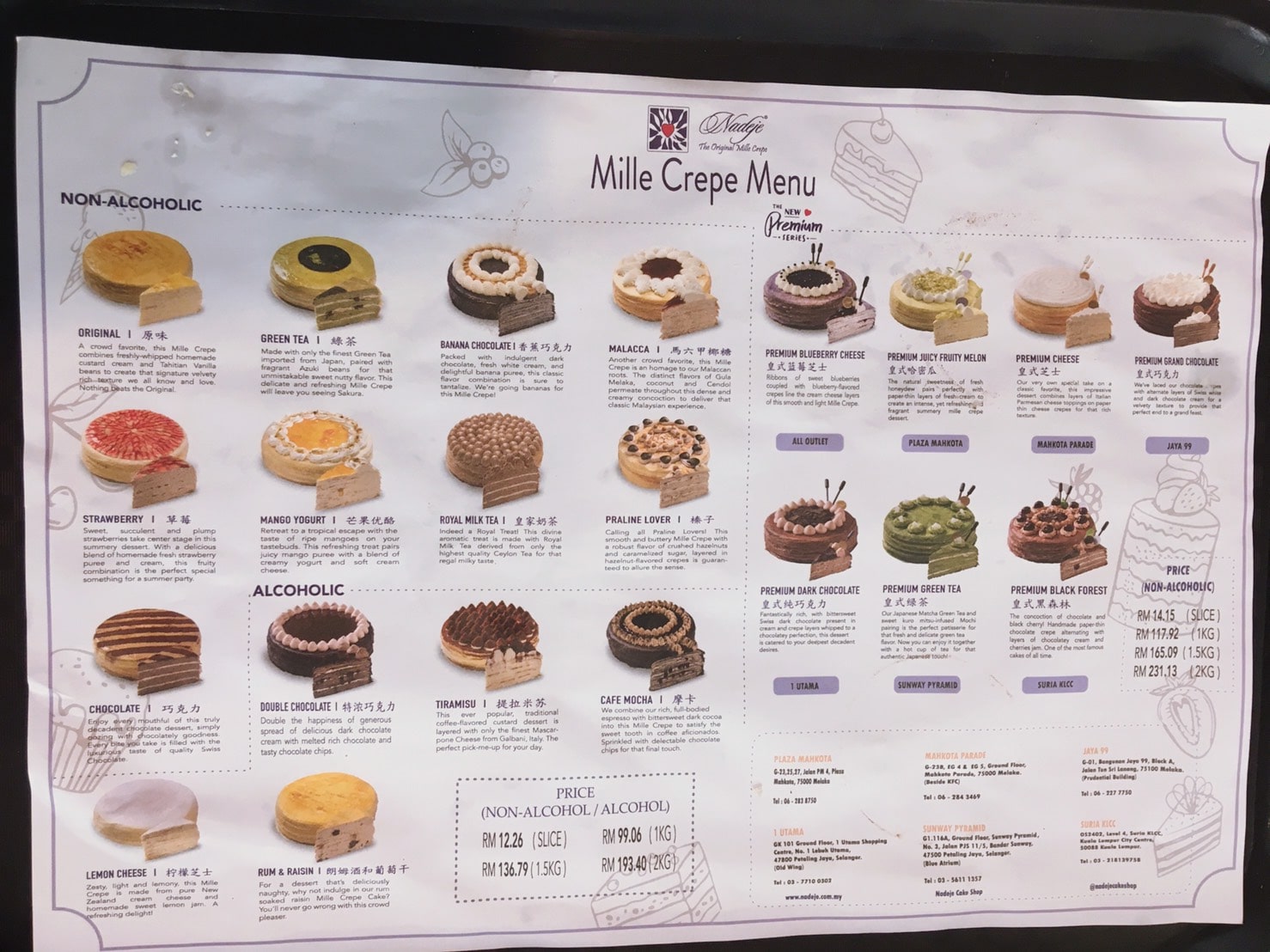 【絶品ミルクループ専門店発見！】Nadeje@SURIA KLCC 4階｜